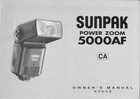 Sunpak Power Zoom 5000AF Instruction Manual Original for Canon | eBay