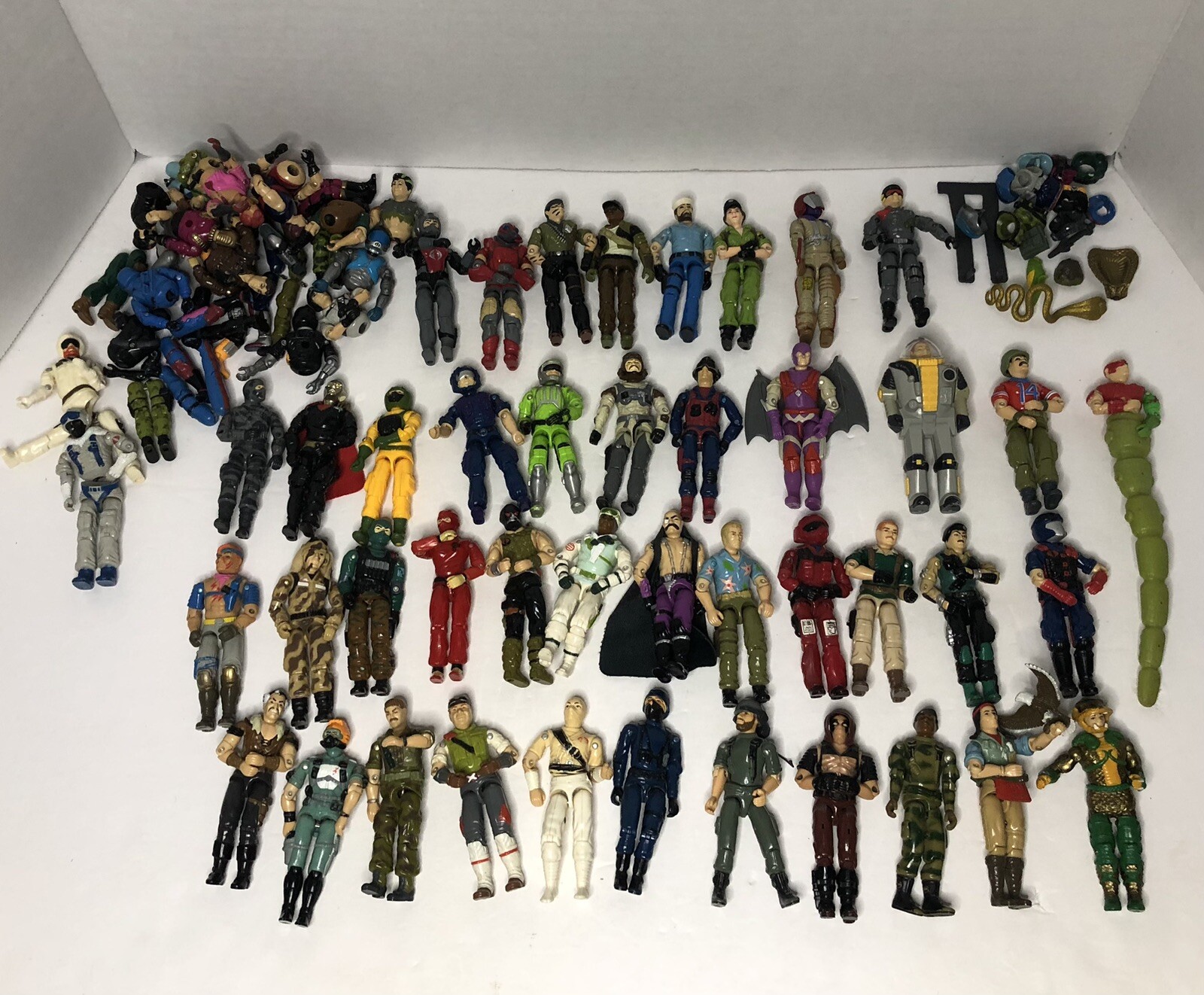 Lot of 43 Vintage G.I. JOE Figures Loose Hasbro 3.75" With Parts 1980s ...