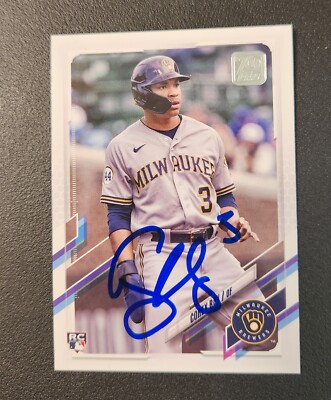 Corey Ray Autograph Signed 2021 Topps RC Milwaukee Brewers | eBay