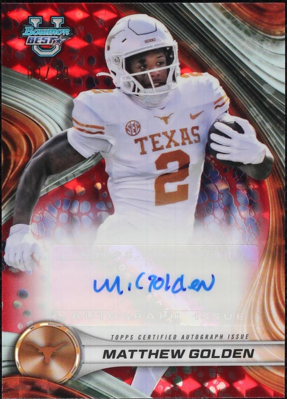 2024 Bowman's Best University - Best of 2024 Autographs Matthew Golden ...