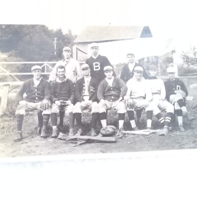 Antique RPPC 1910 Baseball Players With Equipment | eBay