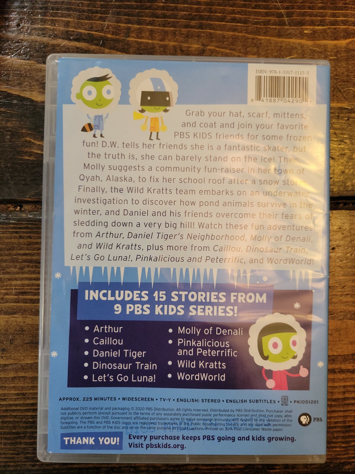 PBS 15 Frozen Tales DVD Set Kratts Caillou Arthur Molly Train Luna | eBay