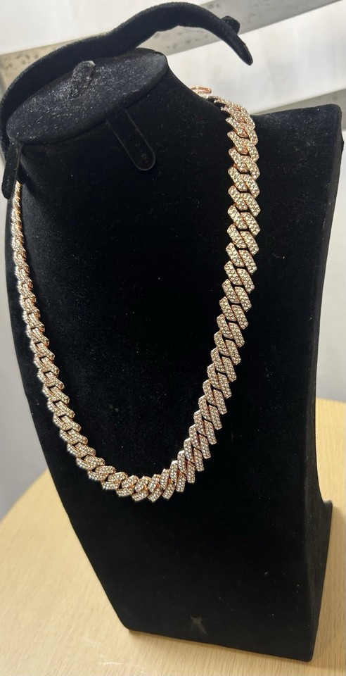20 Inch Rose Gold Cuban Style Chain Unisex Rare Same Days Hopping | eBay