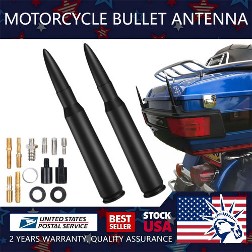 5.3" Aluminum Alloy Short Antenna Mast FOR 1989-2022 Harley Davidson ...