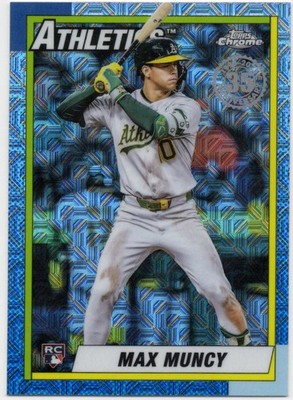 Max Muncy Rookie RC 2025 Topps Update Series 1990 Chrome Silver Mojo # ...
