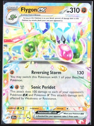 Flygon EX 106/191 English Pokemon Surging Sparks Double Rare *Pack ...