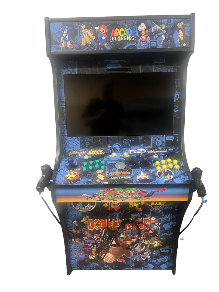 Two Player 32" Multicade Arcade With Trackball and Dual Light Guns | eBay