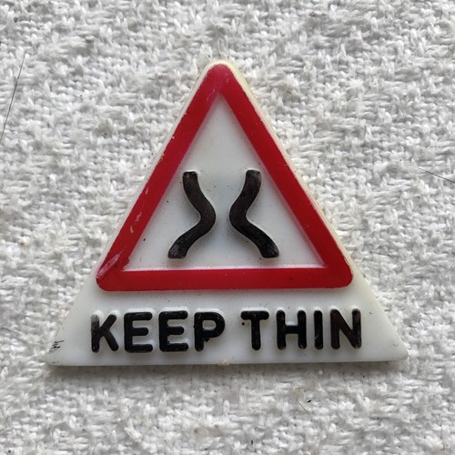 Vintage Triangular Road Sign Fridge Magnet Keep Thin | eBay