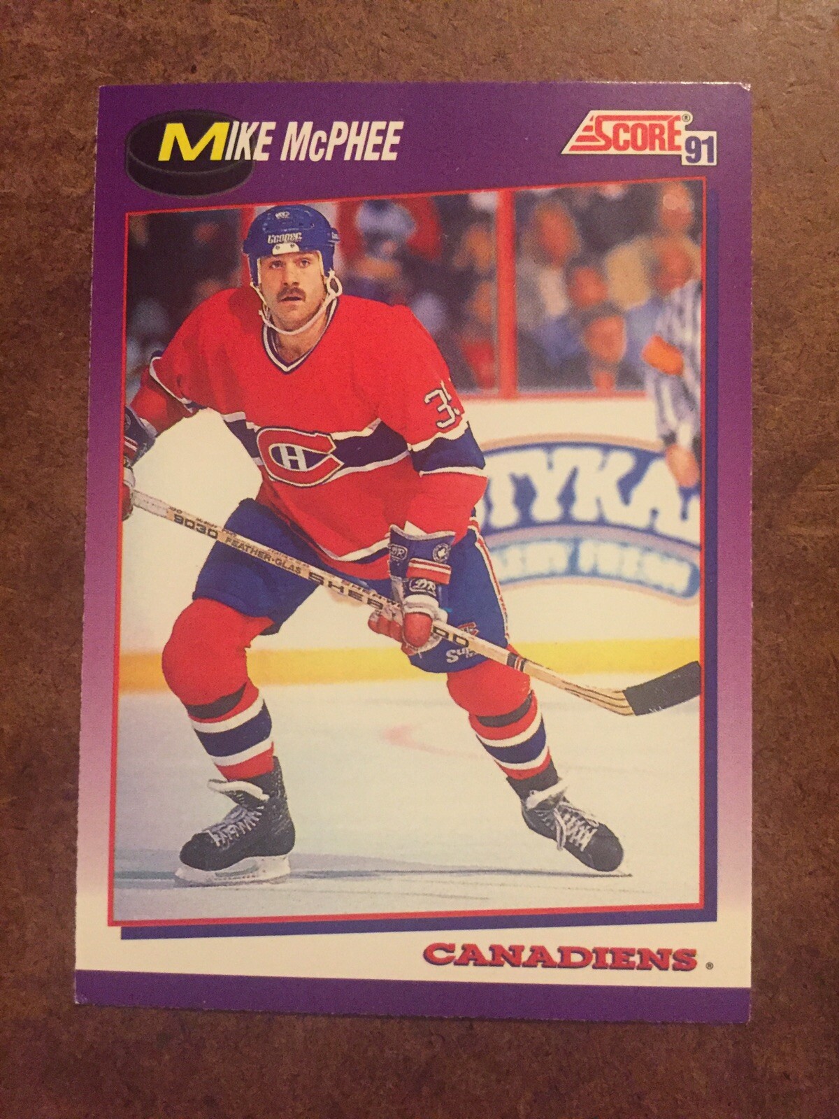 Mike McPhee 147 Score 1991 NHL Hockey Trading Card | eBay