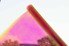 Dichroic Red Building Window Film Glass Sticker Iridescent Foil Party ...
