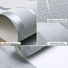 Silver Grey Glitter Flocking Wallpaper - Wavy Stripe Texture Decor Textured UK | eBay UK