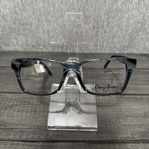 Sean John Eyeglasses Frames SJO5104WM 414 Navy Silver 58-18-150 Large ...