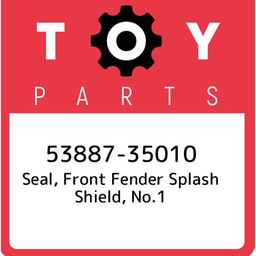 53887-35010 Toyota Seal, front fender splash shield, no.1 5388735010 ...