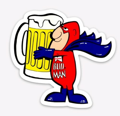 MAGNET Budweiser Budman Die Cut Vinyl Magnet Bud Light Beer Bud Man | eBay