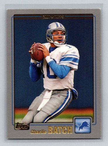 2001 Topps #105 Charlie Batch Detroit Lions Football Card | eBay