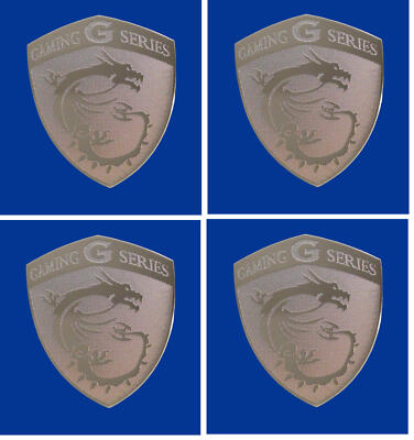 Small MSI Gaming Series Sticker Gaming Laptop PC Decal Badge 30mm x ...