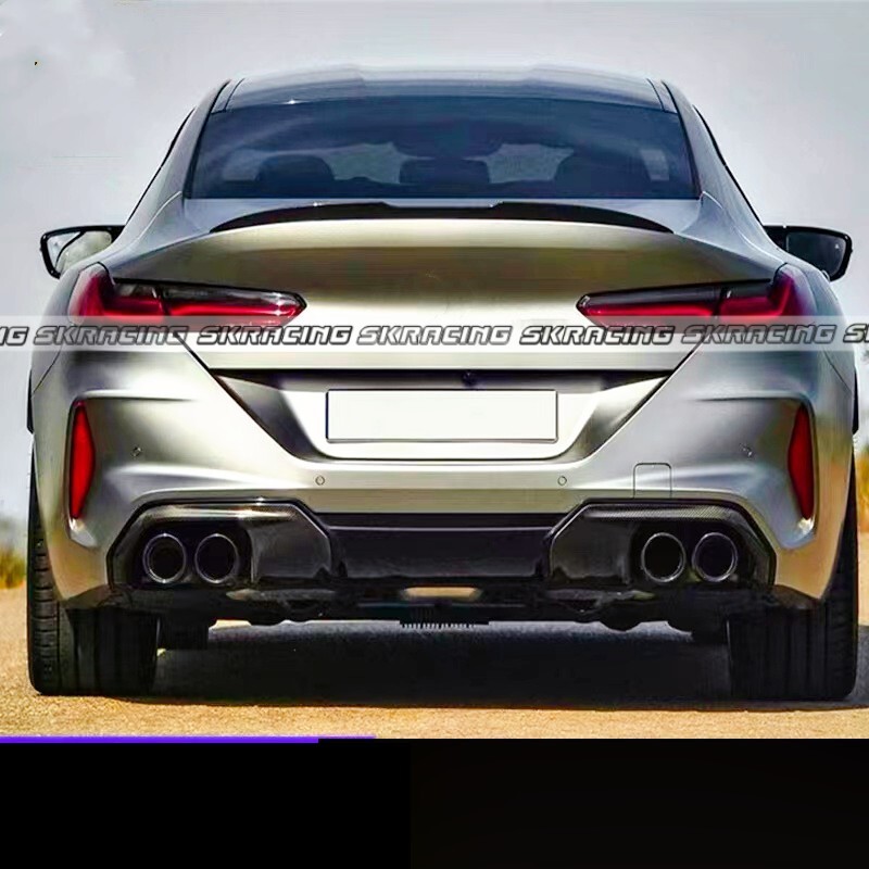 Carbon Fiber Rear Bumper Lip Diffuser For 2019-2021 BMW 8 Series M8 ...