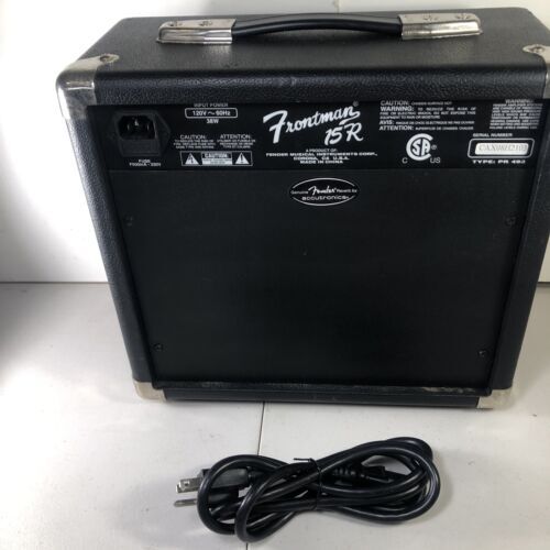Fender Frontman 15R 2 Channel 15 Watt Guitar Practice Amp W/ Reverb | eBay
