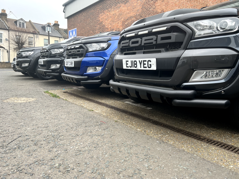 RANGER BLACK SPOILER BAR BULL NUDGE BAR GRILL CITY GUARD 2012 to 2023 ...