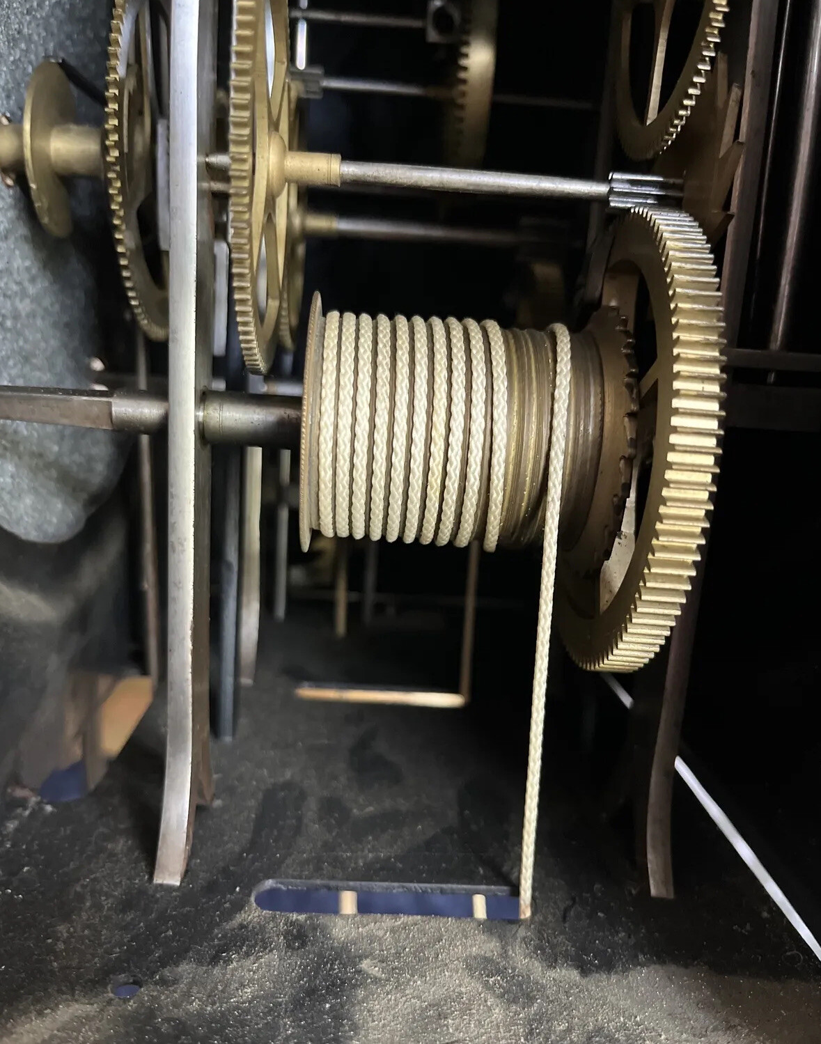 Antique French Morbier Clock with Crown Wheel Escapement And Bracket To ...