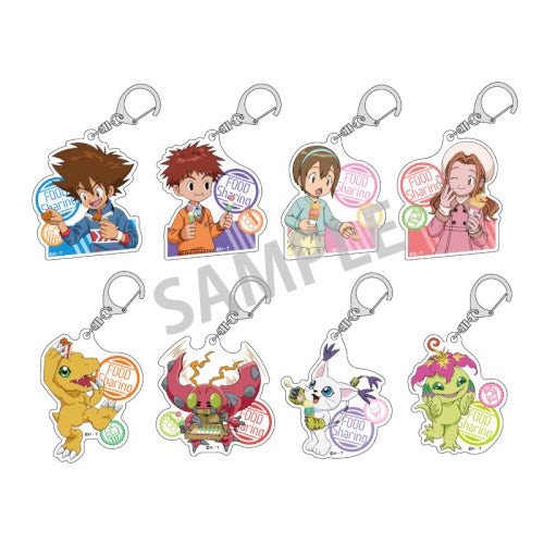 Digimon Adventure Food Sharing Acrylic Key Chain Vol. 01 Kamio Japan 2 ...