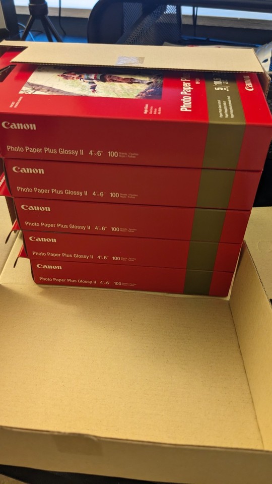 Canon PP-201 Photo Paper Glossy II, 4x6 inch - 100 Sheets per box, 9 ...