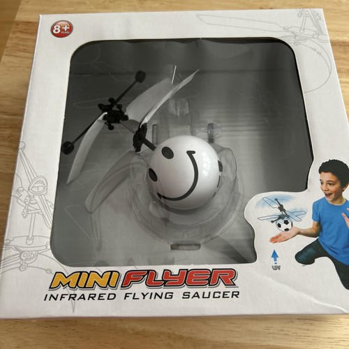 New White Smiley Face Flying Ball Kids Toys Mini Drone RC Helicopter ...