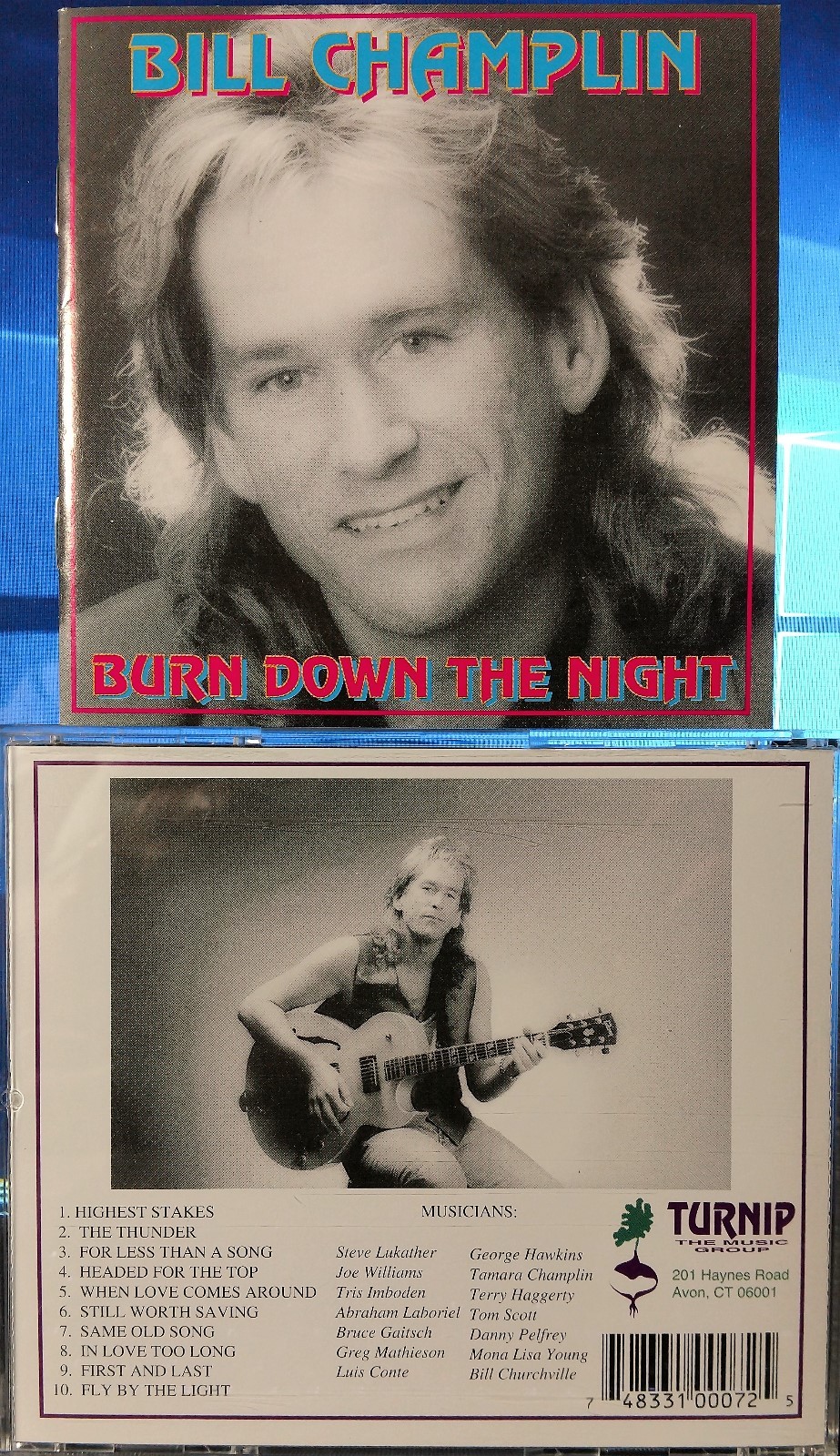 Bill Champlin - Burn Down the Night (CD, 1994, Turnip The Music Group ...