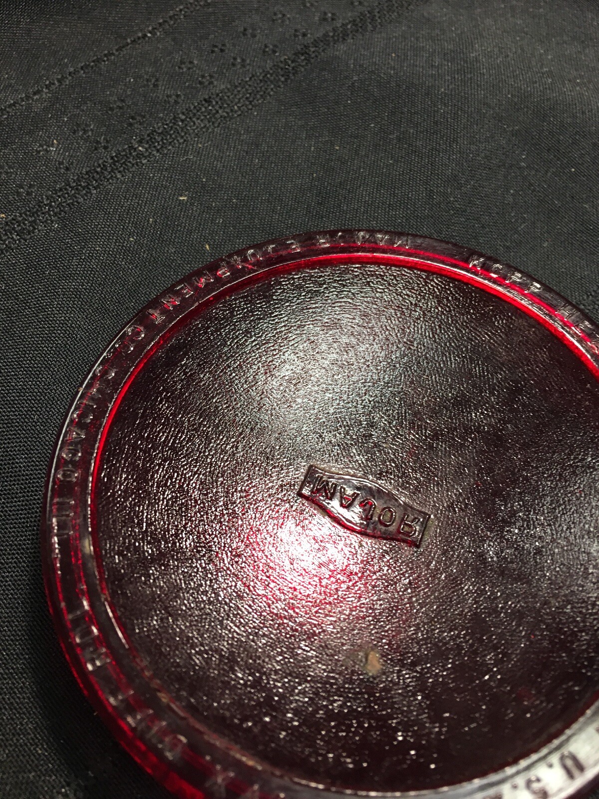 Vintage Kopp Heat Resisting convex glass Lenses Is Red | eBay