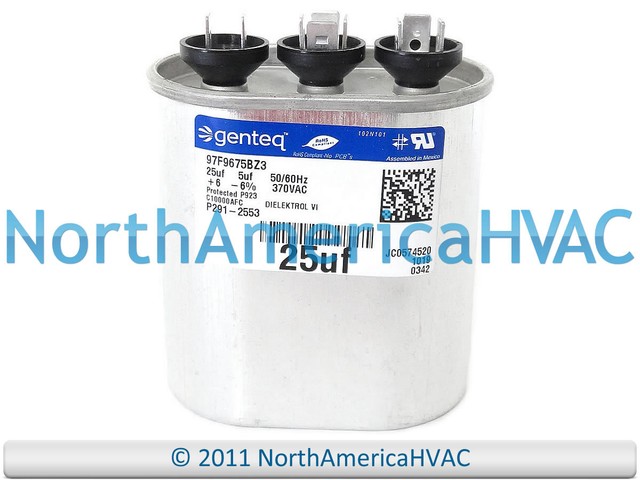 GE Capacitor Oval 25/5 uf 370 volt Z97F9675 97F9675 for sale online | eBay