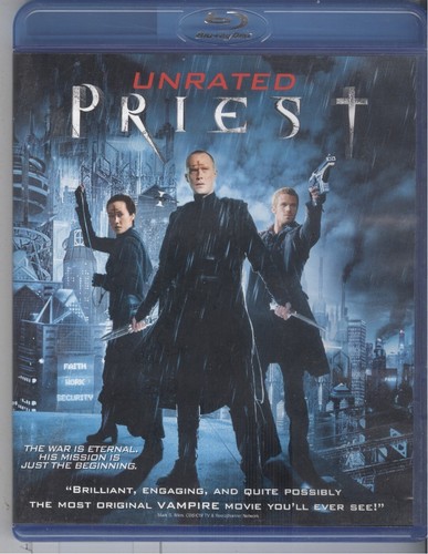 Priest (2011 Unrated Blu-ray) Paul Bettany Karl Urban Christopher ...