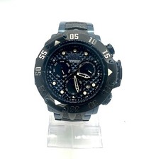 Invicta Subaqua Poseidon Bolt Chronograph Gold Plated Steel Black 50mm ...