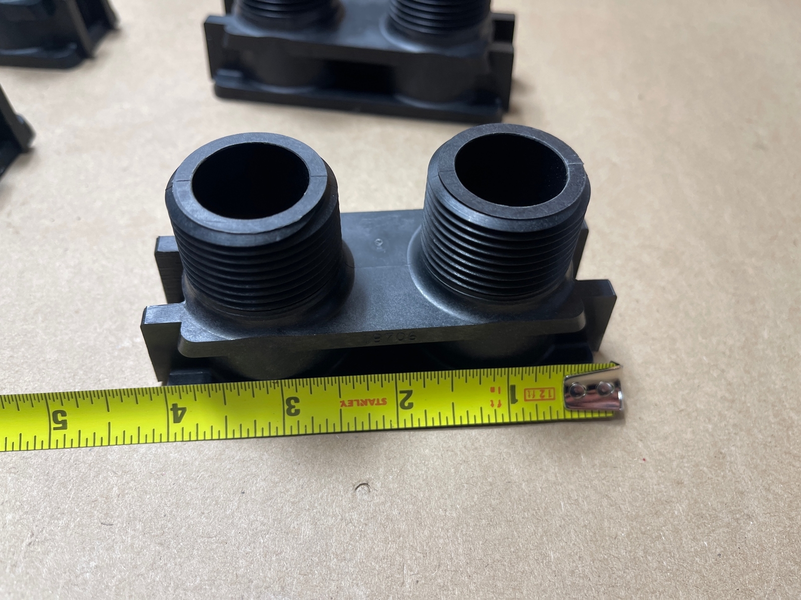 4x Pack Lot Fleck 18706 1" Male NPT PVC Plastic Yoke for 5600 2510 9000 ...