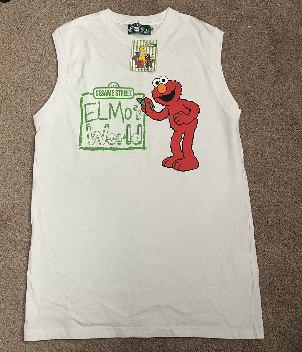 Rare japanese Sesame Street workshop sony tank top size L | eBay