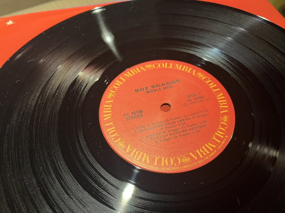 Boz Scaggs-“Middle Man" Vinyl LP/Columbia FC 36106/OOP/EXCELLENT ...