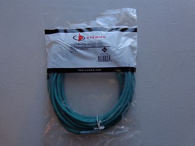SIEMON T2E2-05M-07L TERA 2PR MC5S CABLE ASSY CAT5e 5M,GRN JKT GRN BOOT ...