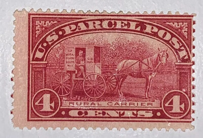 Travelstamps:1912-13 US Stamp Scott # Q4 Rural Carrier Parcel Post 4 ...