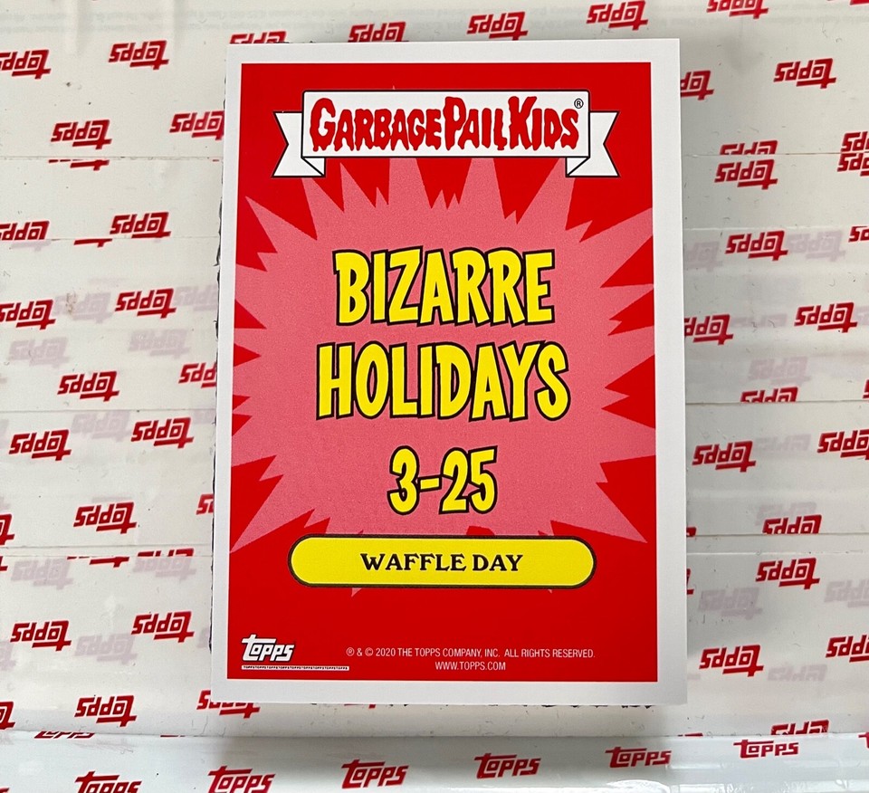 2021 Garbage Pail Kids GPK Sticker Bizarre Holidays March WAFFLE OWEN 16a PR=542 | eBay