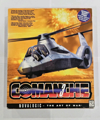 Vtg 1997 Comanche 3 Novalogic The Art of War CD Rom Computer PC Video ...