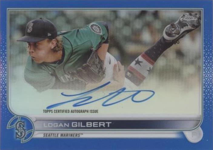 2022 Topps Chrome - Chrome Veteran Autographs Logan Gilbert #CVA-LG ...
