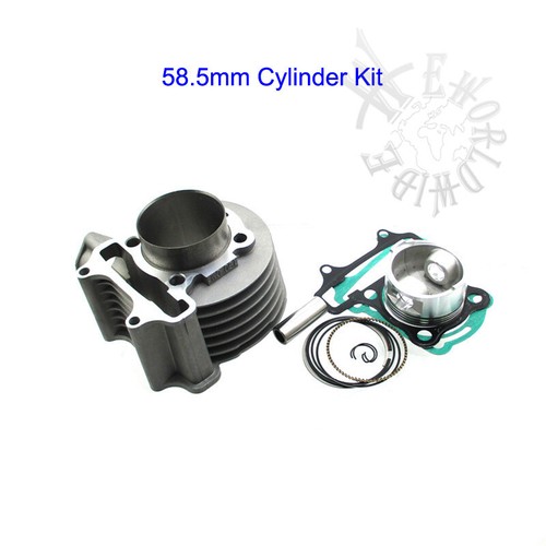 58.5mm Big Bore Cylinder Kit For Chinese GY6 150cc 155cc Moped Scooter ...