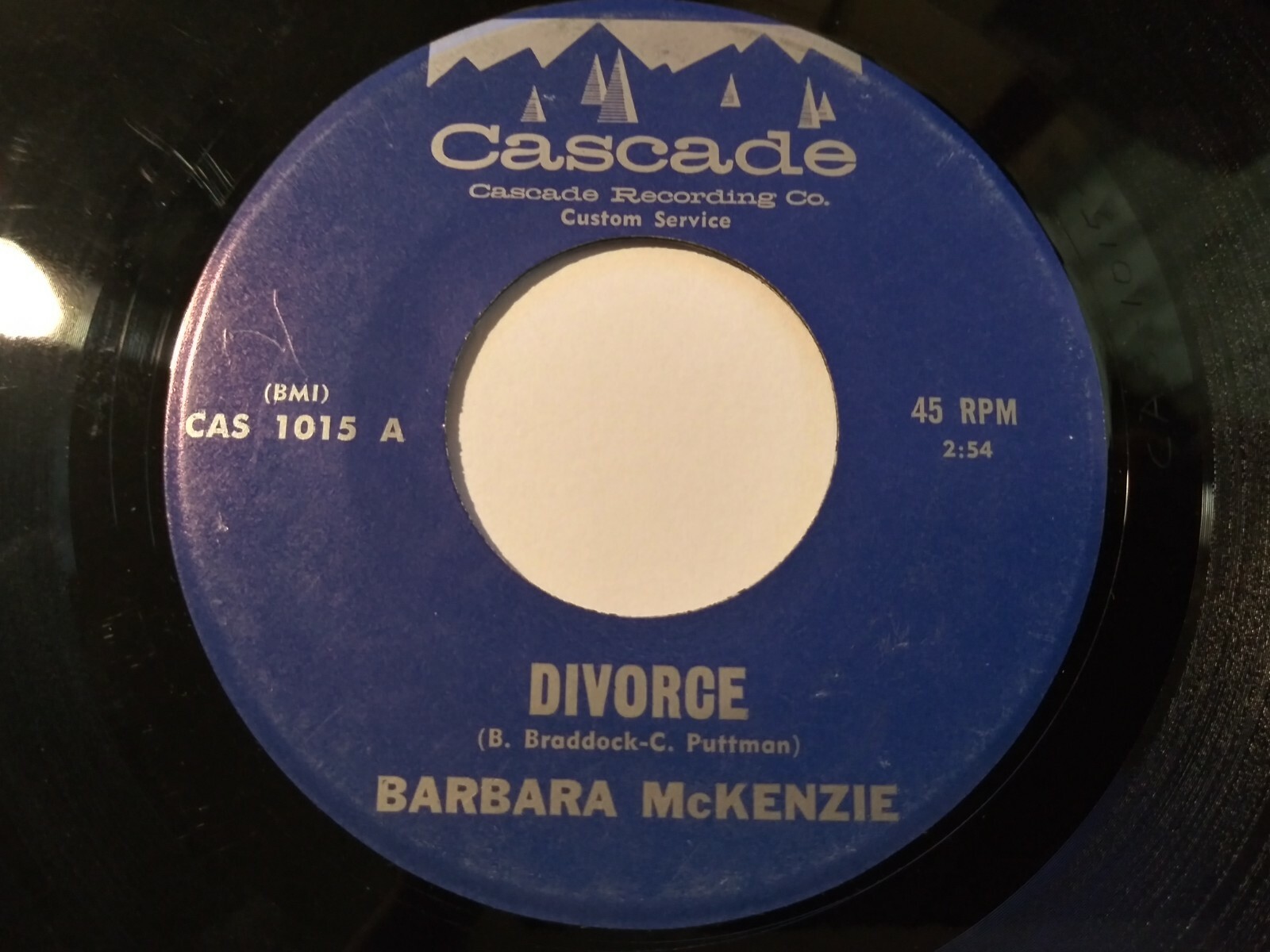 Barbara McKenzie - Divorce VG- Original Press 45 RPM Cascade 1015 ...