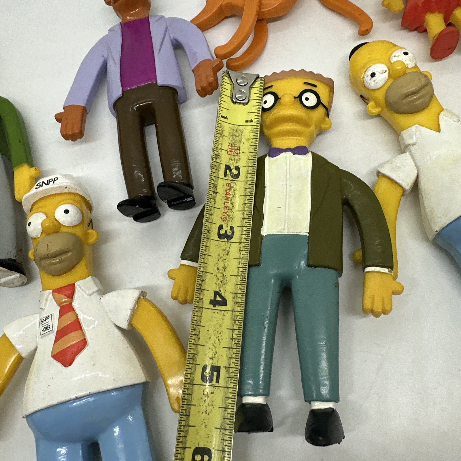 10 2002 The Simpsons Bendable Poseable Figures Homer Bart Lisa Mr Burns ...