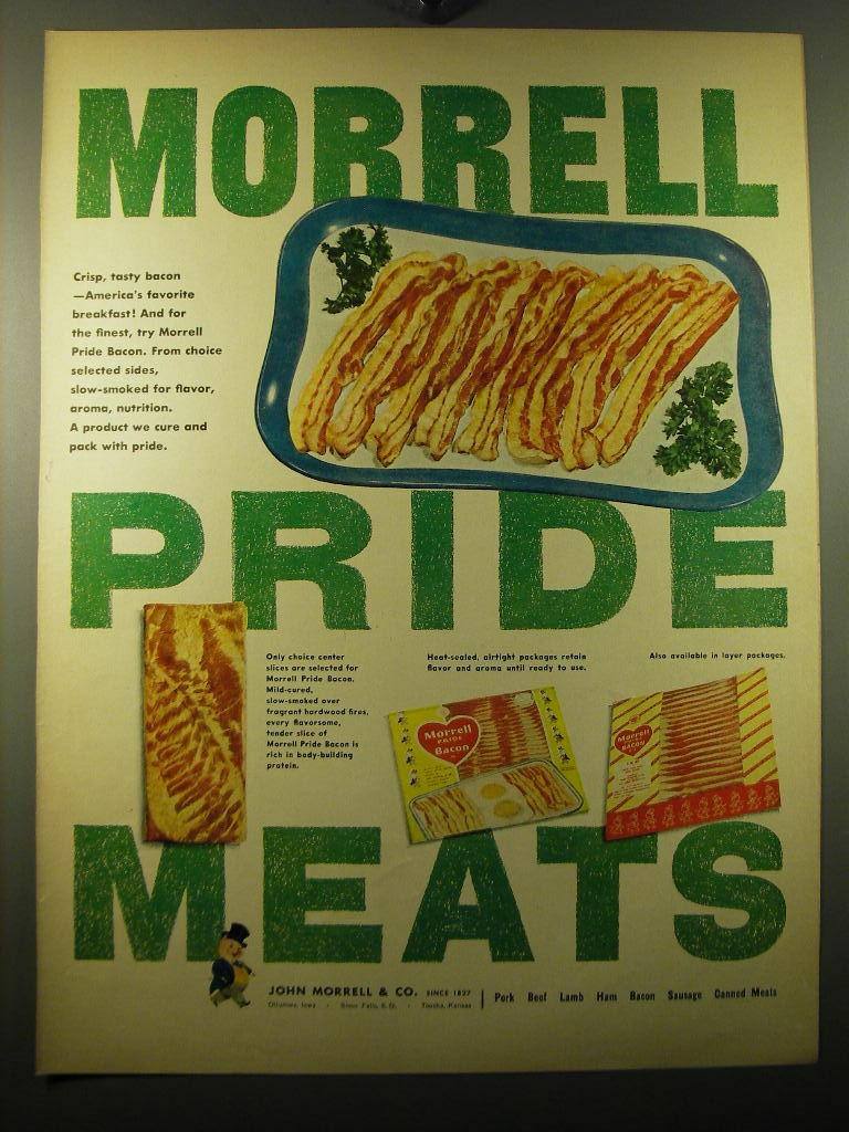 1950 Morrell Pride Meats Ad - Morrell Pride Meats | eBay