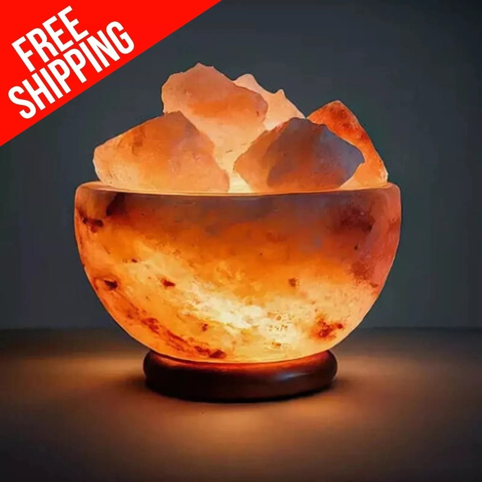 Himalayan Pink Salt Lamps PICK ANY 1 - Large Night Light Negative Ion ...