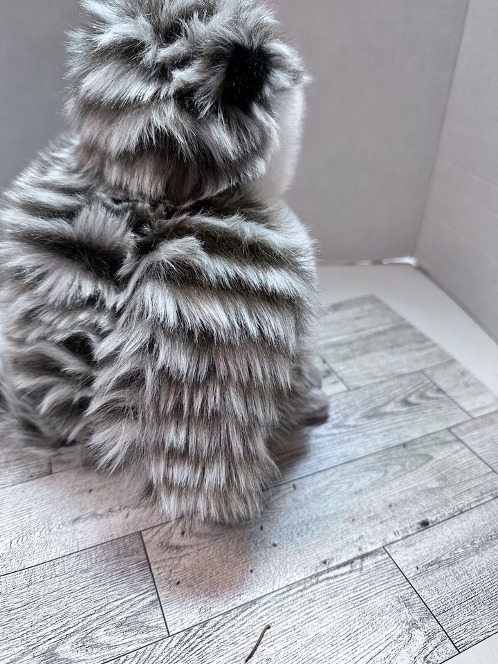 Unipak Plush Stuffed Animal Owl Gray White 9” Realistic Bean Bottom | eBay