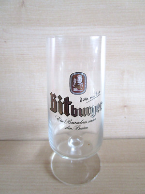 Bitburger German beer stemmed Half Pint glass - Half Pint Crown Xmas ...