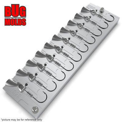 Fishing Sinker Mold Aluminium Fishing Mold Lure making Lead Molds Jig ...