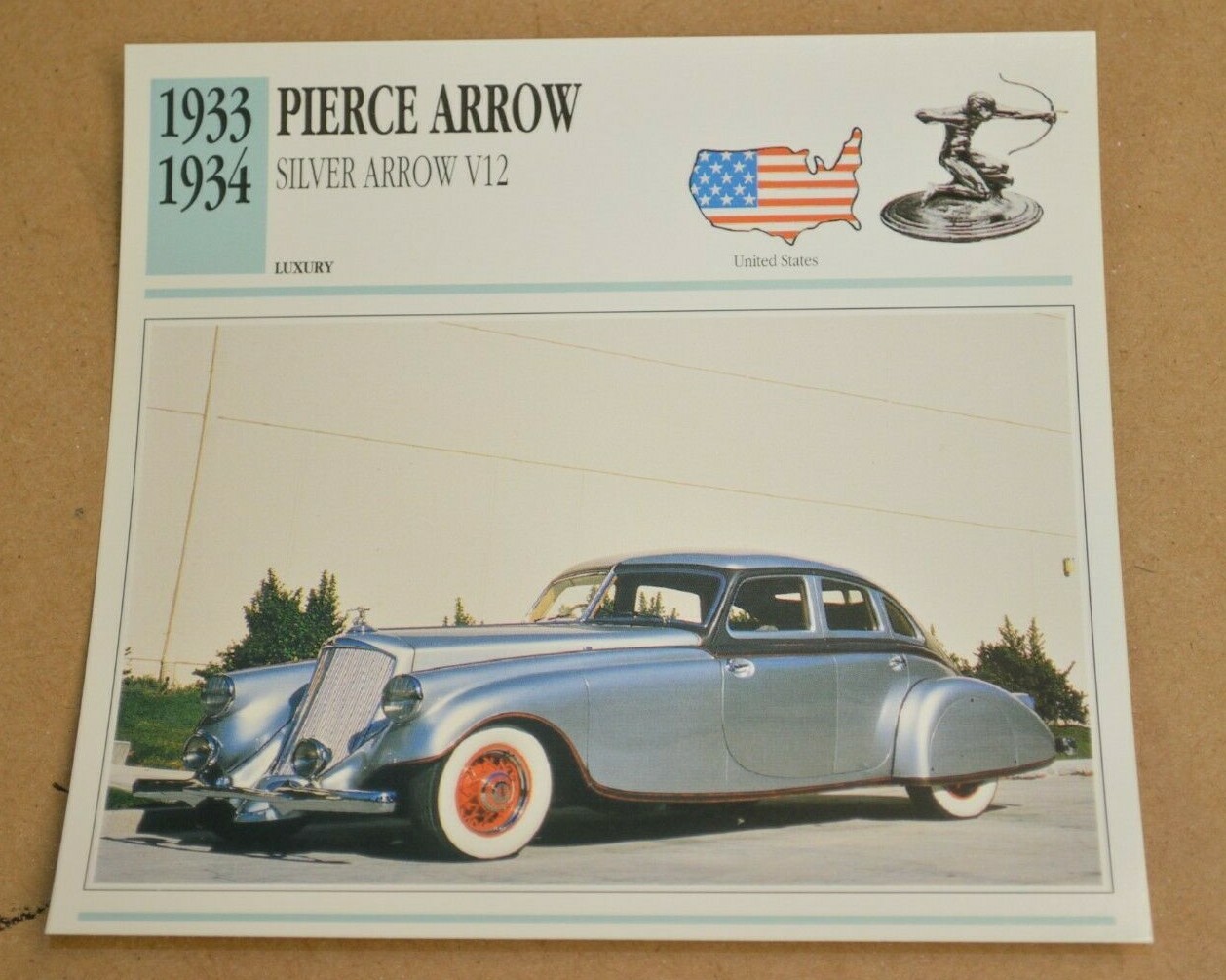 1933-34 PIERCE ARROW SILVER ARROW V12 INFO SPEC SHEET PHOTO PICTURE 33 1934 | eBay