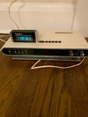 Vintage Kings Point Stereo Electronic Clock Radio KP-4 | eBay